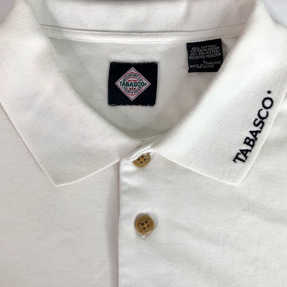 Tabasco | Shirts | Vintage Tabasco Branded Golf Scene Polo Allover ...